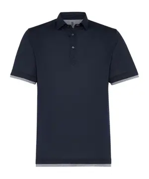 Brunello Cucinelli Layered Short-sleeved Polo Shirt