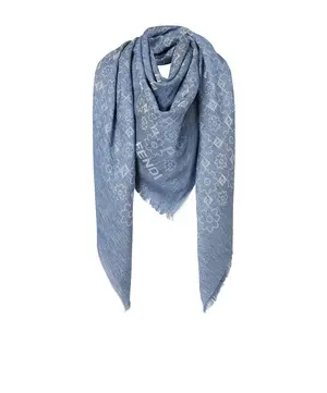 Fendi Ff Shawl - Blue