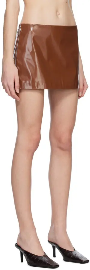 Acne Studios Zippered High-rise Mini Skirt