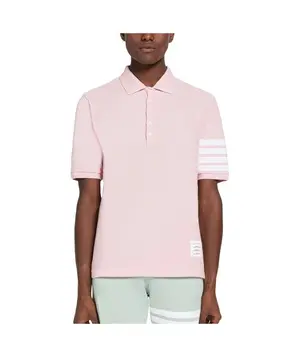 Thom Browne Hector 4-bar Short-sleeve Polo Shirt