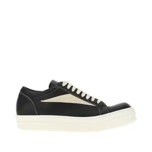 Rick Owens Leather Sneakers - Black