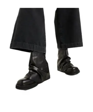 Attico Slouchy Platform Ankle Boots