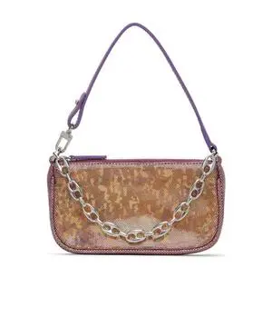 By Far Rachel Zipped Mini Bag - Brown