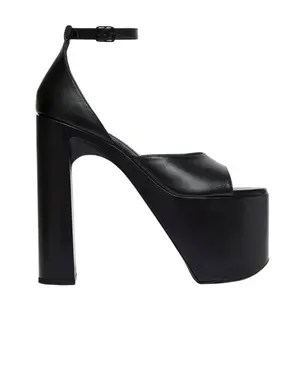 Balenciaga Camden Open-toe High-heeled Sandals - Black