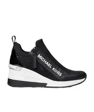 Michael Kors Willis Stretch Knit Sneakers - Black