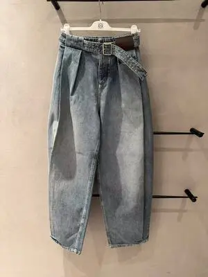 Loewe Pleated Loose Leg Jeans