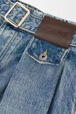 Loewe Pleated Loose Leg Jeans