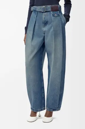 Loewe Pleated Loose Leg Jeans