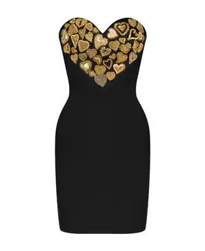 Moschino Strapless Dress - Black