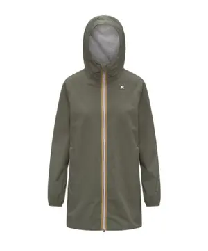 K-WAY Sophie Zip-up Coat - Green Lichen