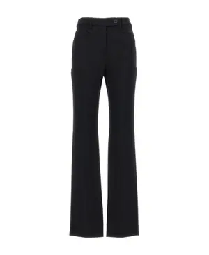 Moschino Mid-rise Straight-leg Trousers - Black