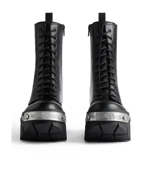 Balenciaga Bulldozer Round Toe Platform Boots