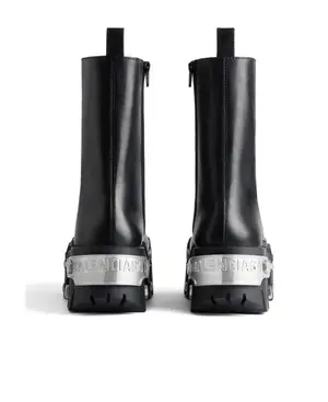 Balenciaga Bulldozer Round Toe Platform Boots