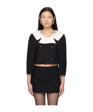 SHUSHU/TONG Double-breasted Wool Blazer