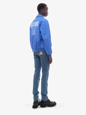 Moschino Logo Printed Casual Jacket