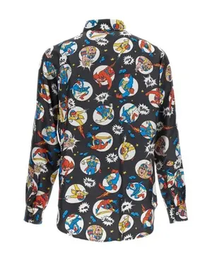 Moschino Lapel Long-sleeved Shirt