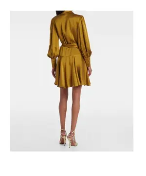 Zimmermann Silk Satin Wrap Dress