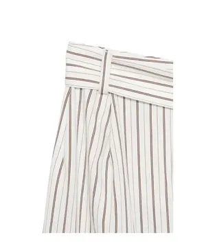 Iceberg Belted Pinstripe Trousers