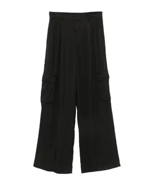 Iceberg Satin-finish Cargo-pocket Palazzo Pants