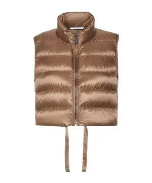 Max Mara The Cube Quilted Puffer Vest - Honey