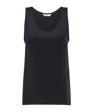 Max Mara Round Neck Sleeveless Vest - Black