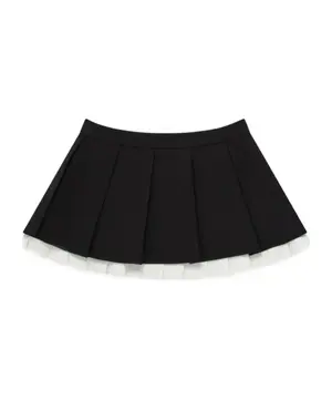 SHUSHU/TONG Pleated Mini Skirt - Black