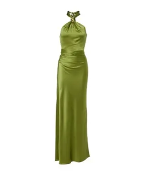 Veronica Beard Izaren Silk-blend Satin Gown - Green