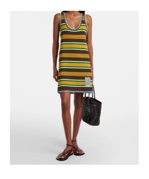 ALEMAIS Clover Striped Knitted Minidress
