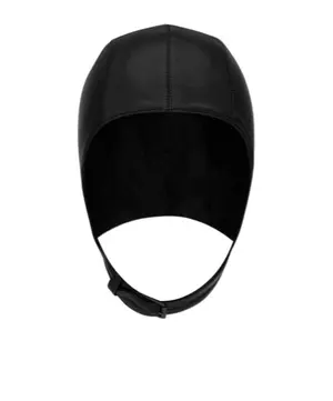Saint Laurent Aviator Hat In Leather - Black