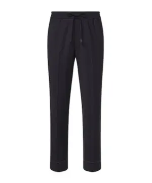 Brioni Asolo Wool Straight Pants - Black