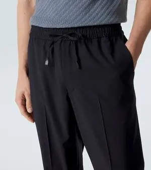 Brioni Asolo Wool Straight Pants