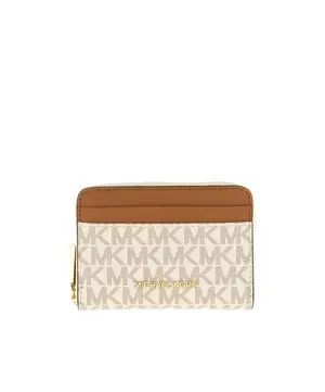 Michael Kors Jet Set Small Signature Logo Zip-around Card Case