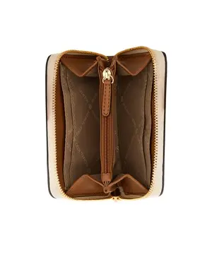 Michael Kors Jet Set Small Signature Logo Zip-around Card Case