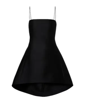 Balenciaga Wool And Silk Minidress - Black