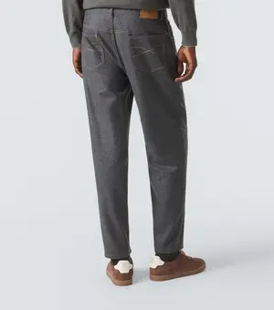 Brunello Cucinelli Virgin Wool Straight Pants