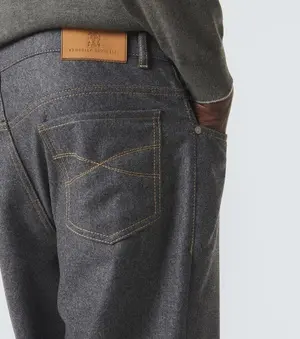 Brunello Cucinelli Virgin Wool Straight Pants