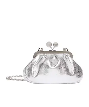 Max Mara Wkabruno Metallic Mini Clutch Bag