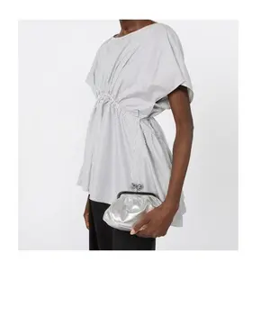 Max Mara Wkabruno Metallic Mini Clutch Bag