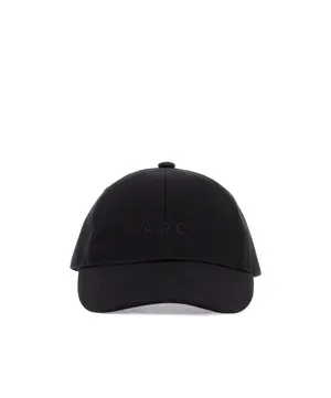 A.p.c. Logo Baseball Cap - Black