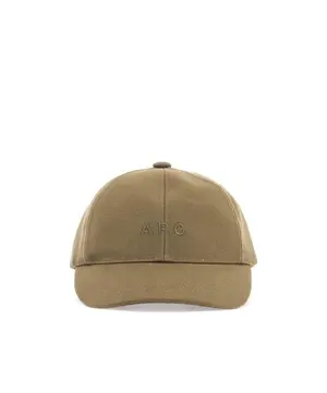 A.p.c. Charlies Logo Embroidered Baseball Cap - Khaki
