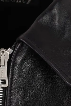 Our Legacy Dyed Leather Zip-up Jacket - Black