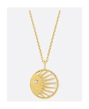 Dior Rose Céleste Medallion Necklace