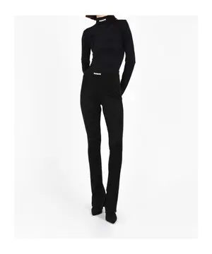 BARROW Logo Waistband Flared Leggings