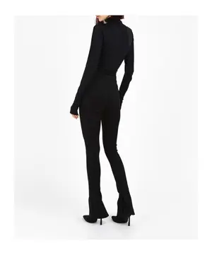 BARROW Logo Waistband Flared Leggings