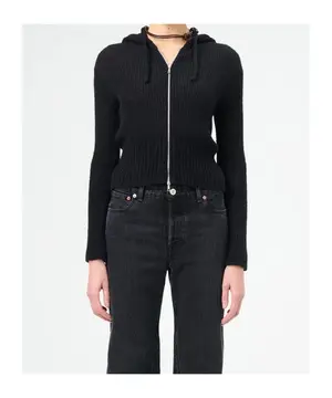Our Legacy Compact Hood Knitted Zip-up Cardigan