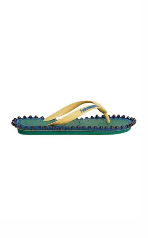 Tresse Tressé X Havaianas Avaia Wood-beaded Rubber Sandals - Multi