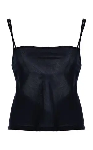 LESET Daniel Square-neck Tank Top - Navy
