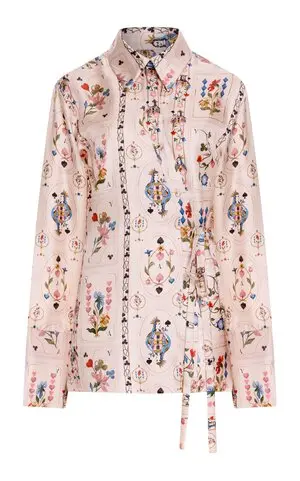 Agua Bendita Castillo Hechizo Silk Top - Multi