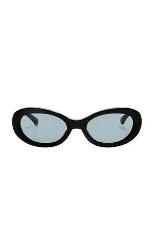 Dries Van Noten Oval Acetate Sunglasses - Black