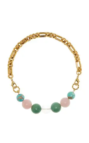 Sylvia Toledano Bubbles 22k Gold-plated Brass -stone Necklace